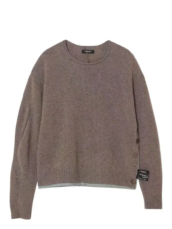 Undercover Ribbed-trim Sweater - Brown