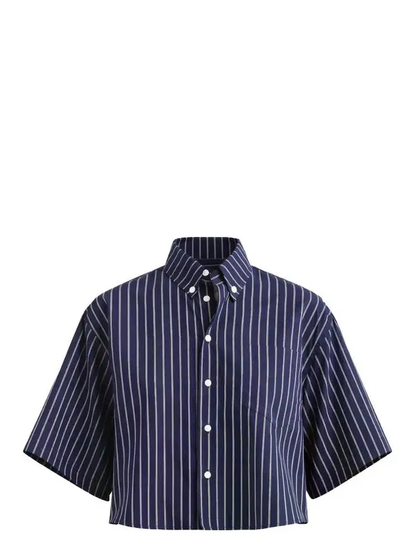 Derek Lam 10 Crosby Striped Shirt - Blue