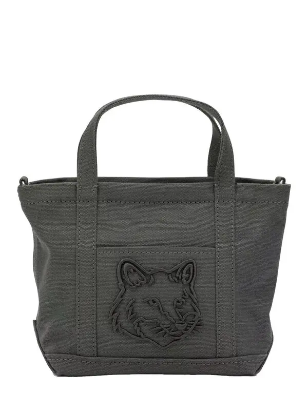 Maison Kitsuné Fox Head Tote Bag - Grey