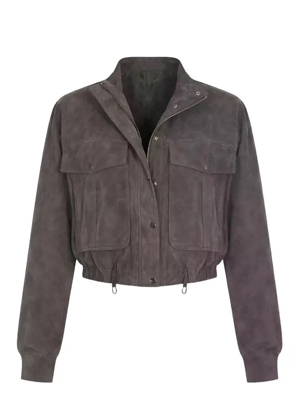 THE MANNEI Pocket Cropped Jacket - Brown