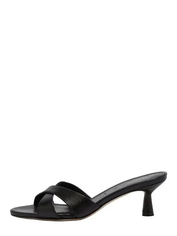AeydĒ Vero Crossover Strap Sandals - Black
