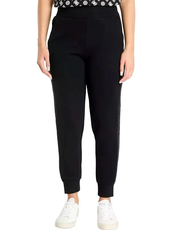 Guess Logo-tape Track Pants - Black