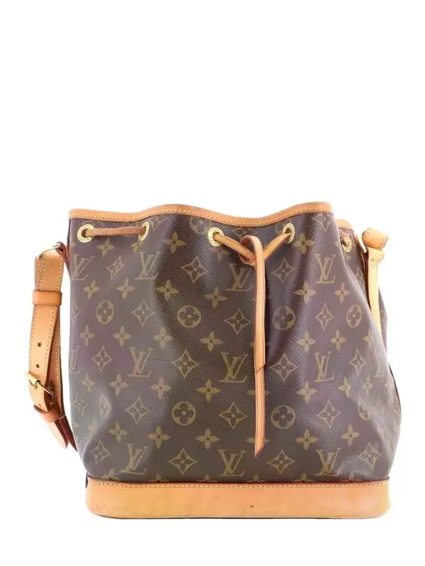 LOUIS VUITTON Petit Noe Nm Handbag Monogram Canvas Bucket Bag - Brown