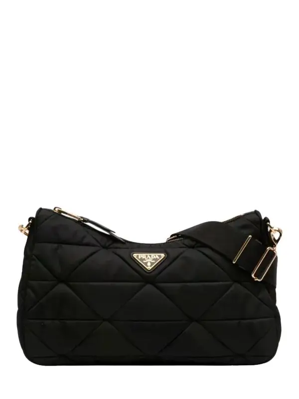 Prada Padded Re-nylon Crossbody Bag - Black