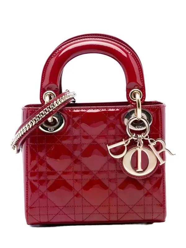 Dior 2018 Mini Lady Satchel - Red
