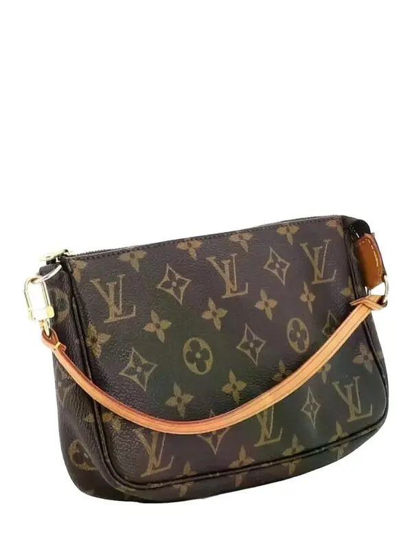 LOUIS VUITTON Pochette Accessoires Monogram Canvas Clutch - Brown