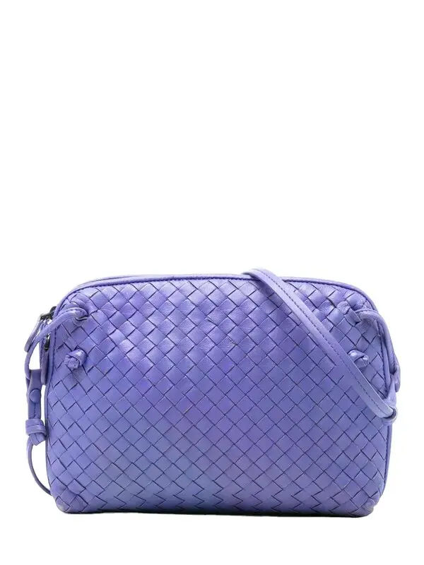 Bottega Veneta 2012-2026 Nappa Intrecciato Nodini Crossbody Bag - Purple