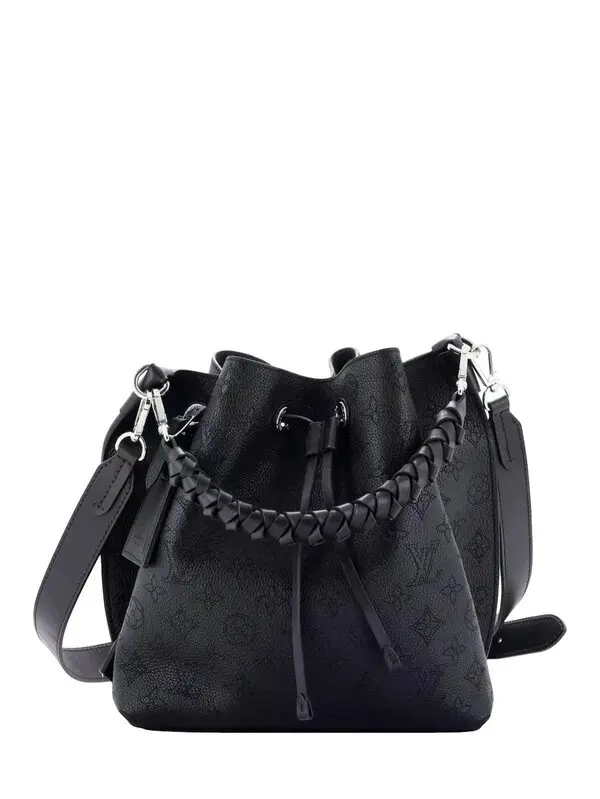 LOUIS VUITTON Muria Mahina Leather Bucket Bag - Black