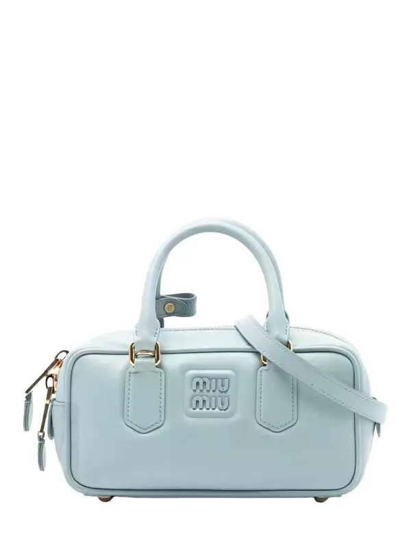 Miu Miu 2010-2025 Leather Arcadie Satchel - Blue