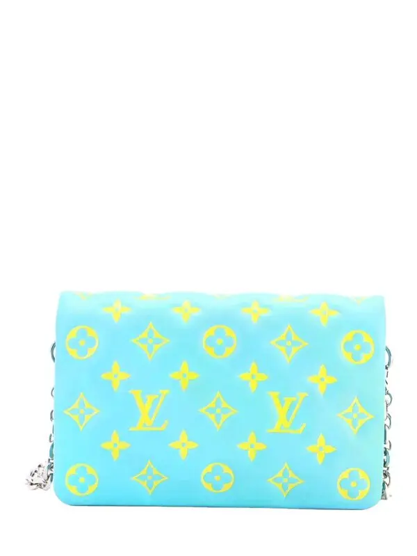LOUIS VUITTON Coussin Pochette Monogram Embossed Lambskin - Blue