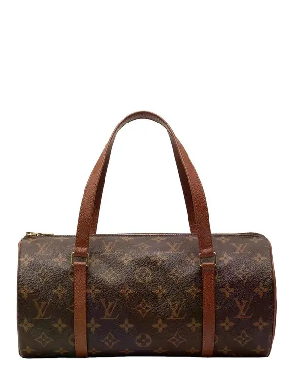 LOUIS VUITTON 2000 Monogram Papillon 30 Handbag - Brown