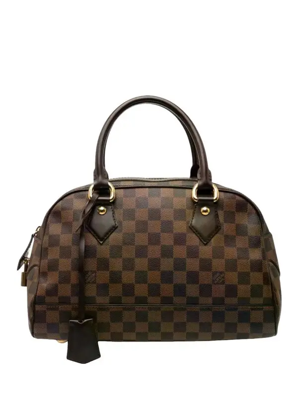 LOUIS VUITTON 2007 Damier Ebene Duomo Handbag - Brown