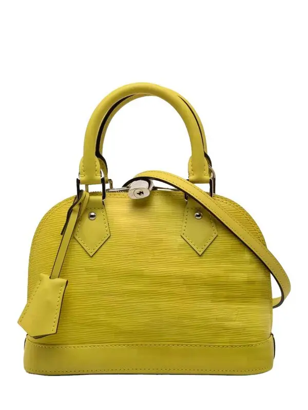 LOUIS VUITTON 2014 Epi Alma Bb Satchel - Yellow