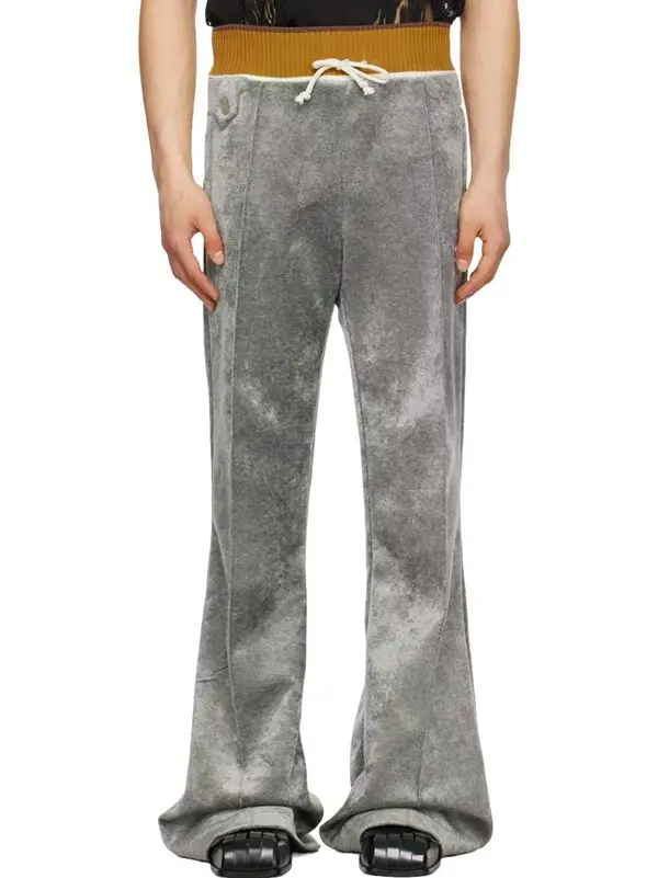 EGONLAB Drawstring Flared Trousers - Grey