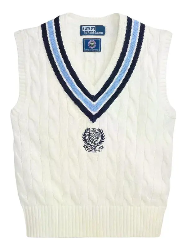 Polo Ralph Lauren V-neck Vest - White