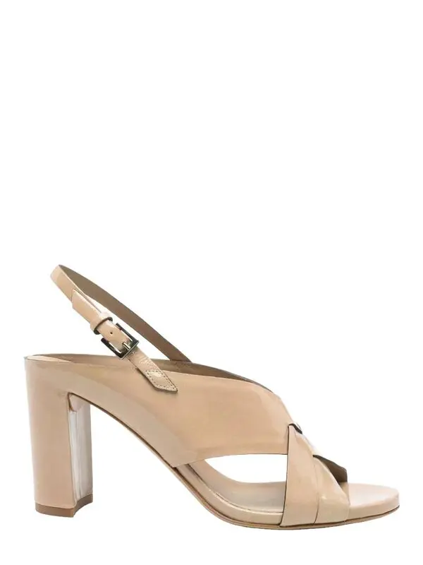 DEL CARLO Criss-cross Sandals - Neutrals