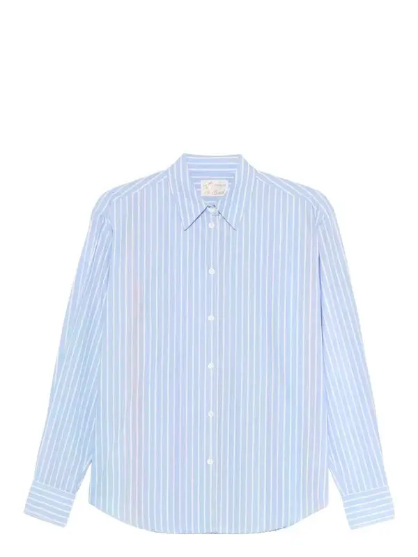 MC2 SAINT BARTH Striped Button-down Shirt - Blue
