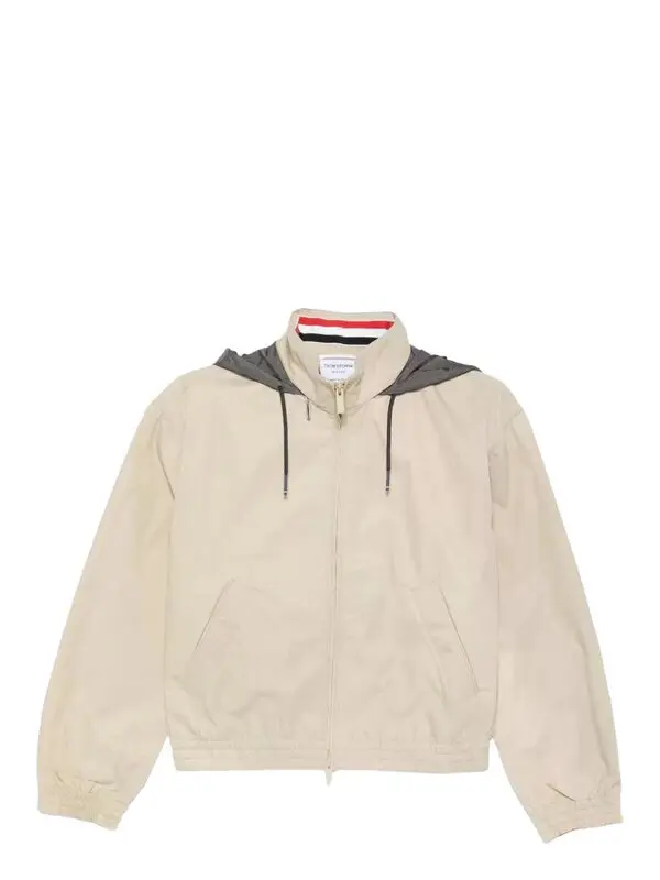 Thom Browne Zip-up Hooded Jacket - Neutrals