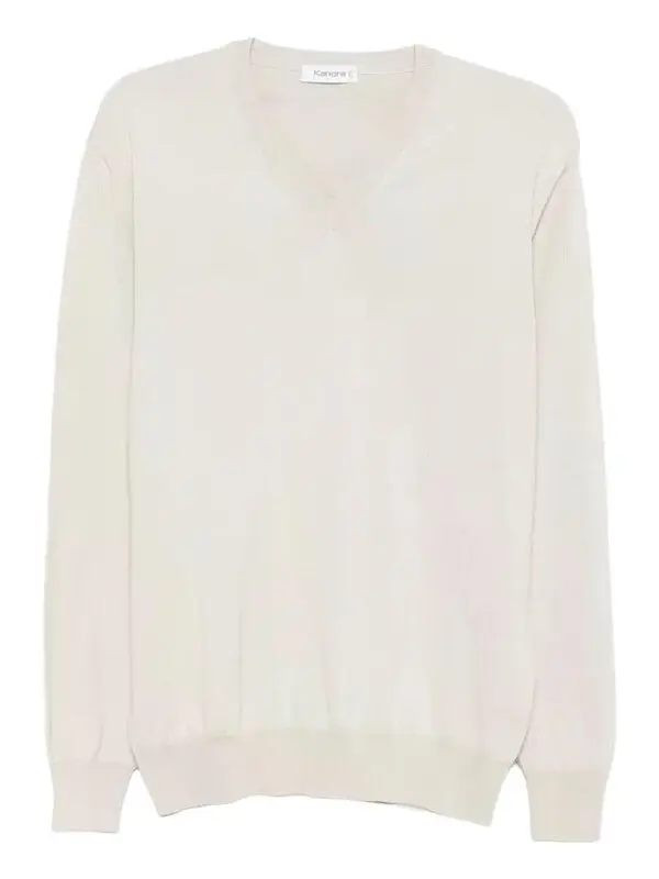 KANGRA V-neck Sweater - Neutrals