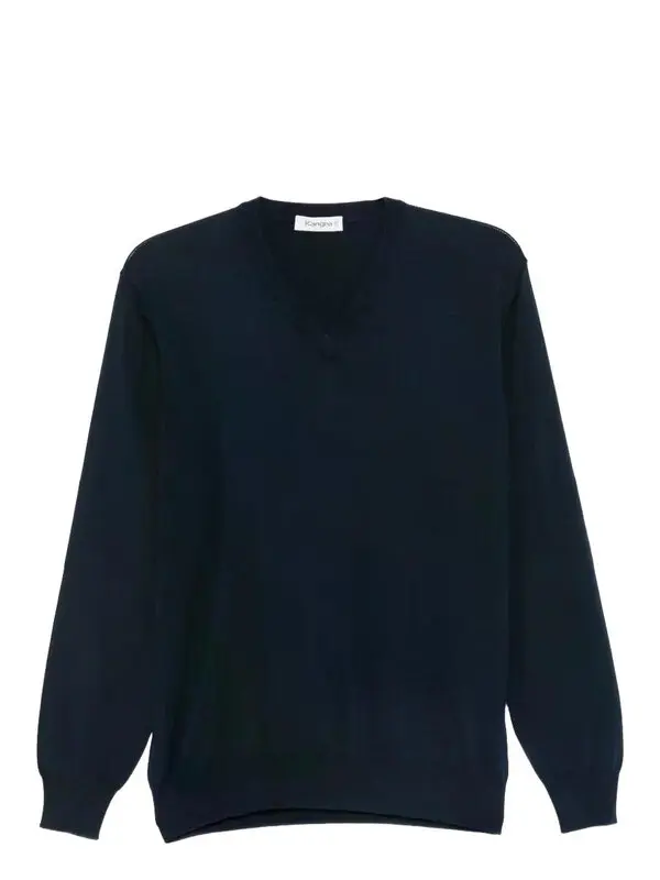 KANGRA V-neck Sweater - Blue
