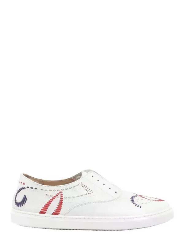 Fratelli Rossetti Embroidery Slip-on Sneakers - White