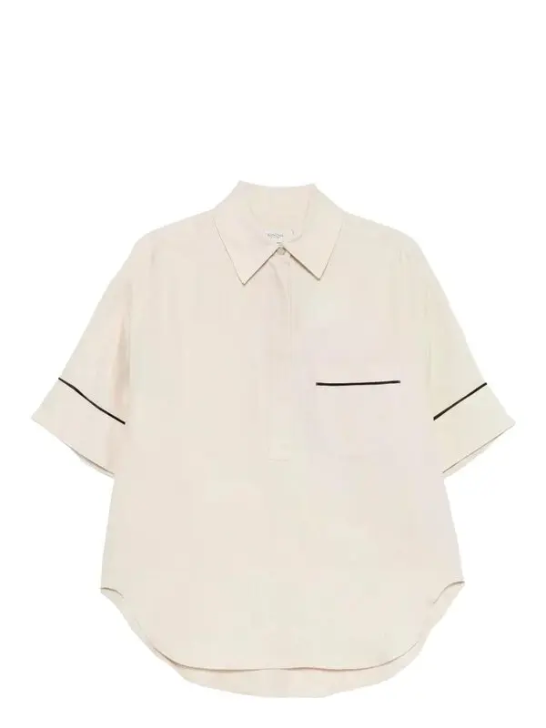 Agnona Patch-pocket Blouse - Neutrals