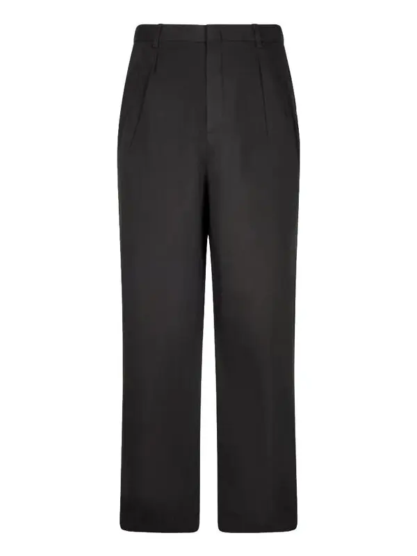 CELLAR DOOR Pleated Trousers - Black