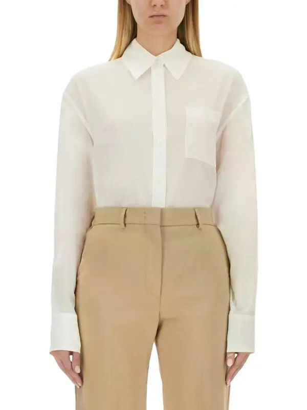Sportmax Chest Pocket Shirt - Neutrals