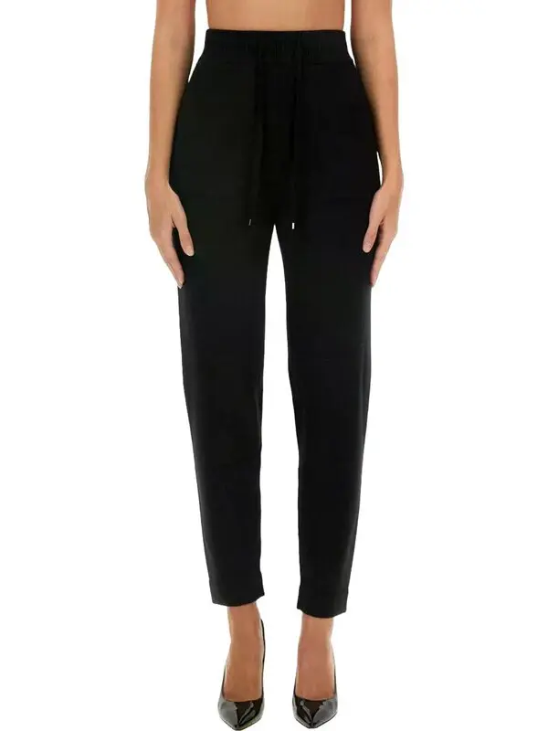 Max Mara Drawstring Trousers - Black