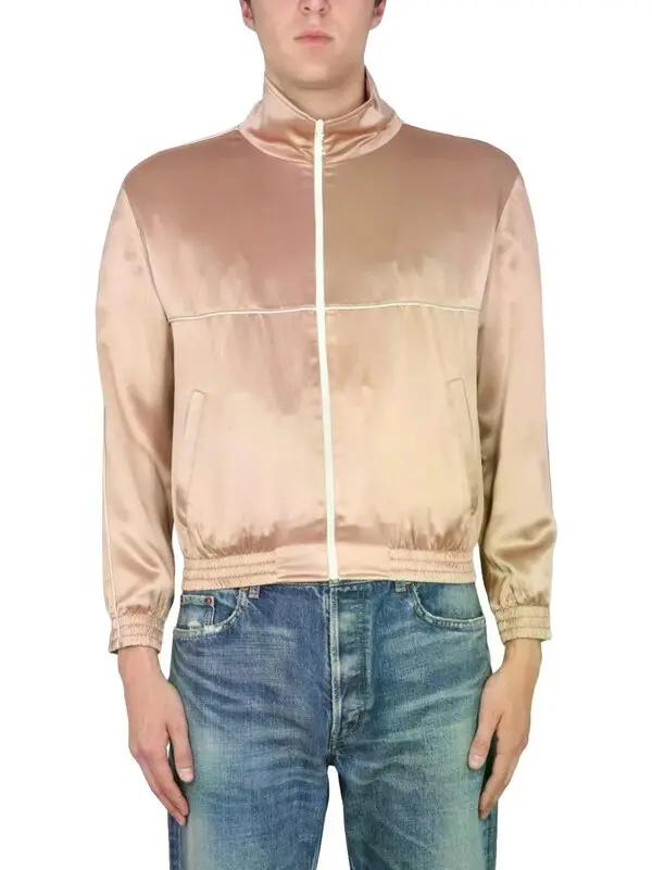 Saint Laurent Teddy Zip Jacket - Neutrals