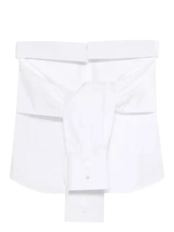 Giuseppe Di Morabito Knotted Strapless Top - White