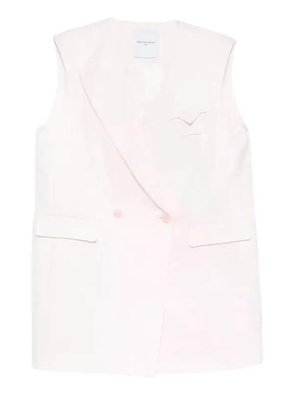 ISABELLE BLANCHE Double-breasted Vest - Pink