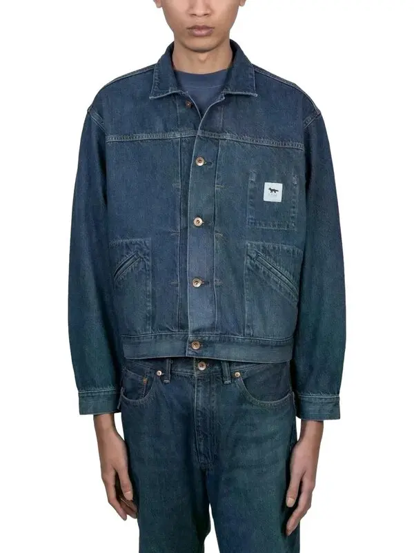 Maison Kitsuné Selvedge Denim Jacket - Blue