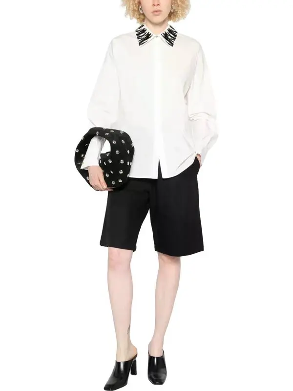 Max Mara Embellished-collar Shirt - White