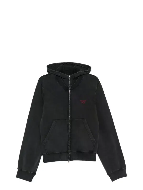 Martine Rose Zipped Hoodie - Black