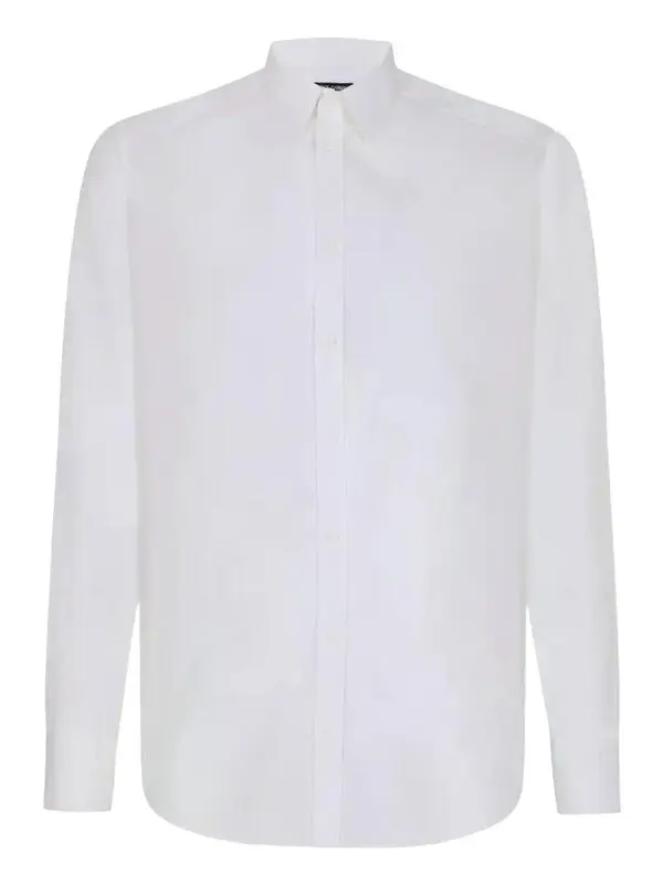 Dolce & Gabbana Stretch-poplin Gold-fit Shirt - White