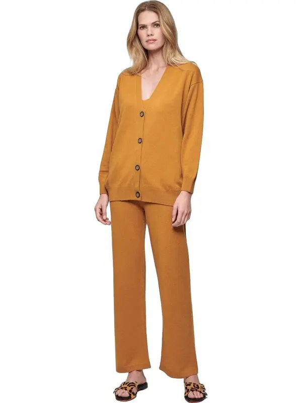 PAULA Rubelita Cashmere Short Cardigan - Orange