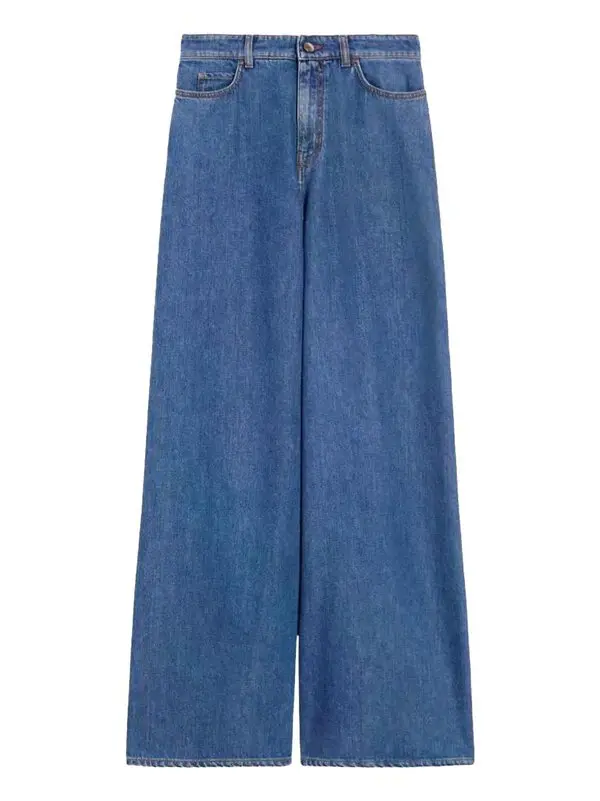 Max Mara Wide-leg Denim Jeans - Blue