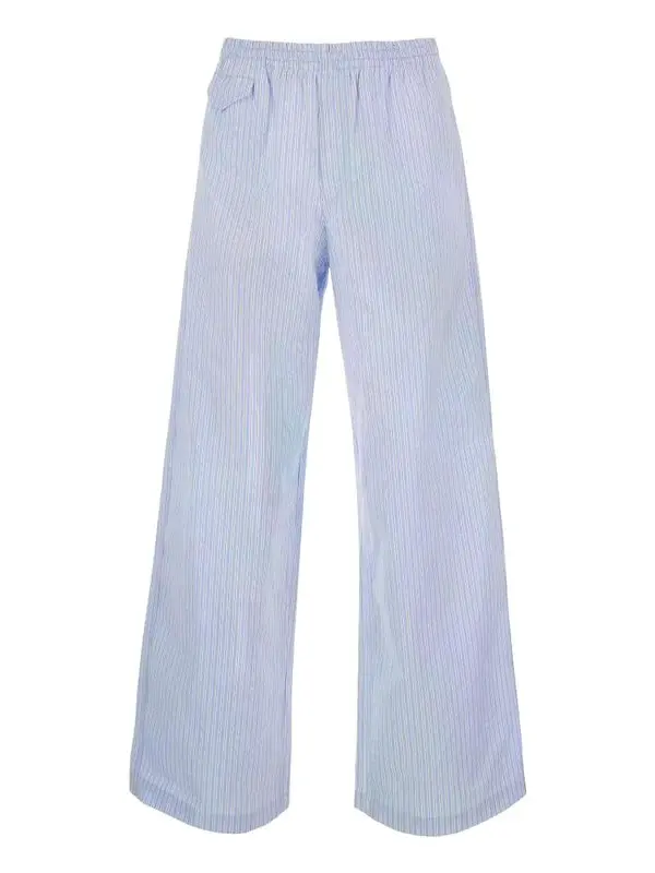 A.p.c. Striped Wide-leg Trousers - Blue