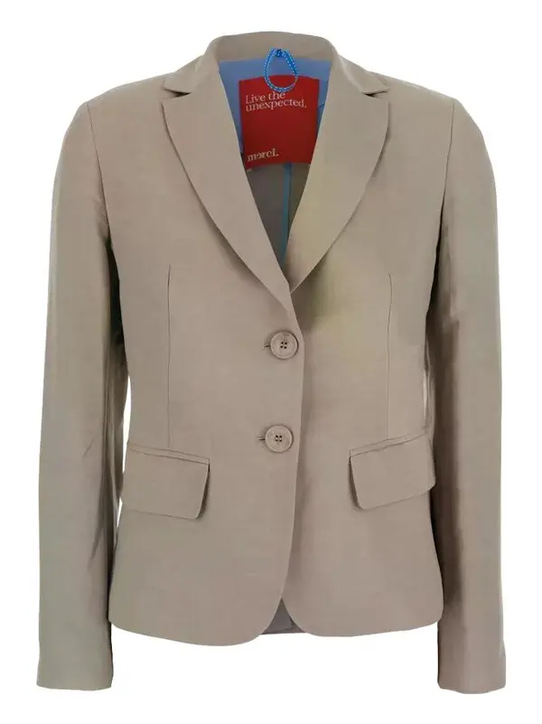 MERCI Single-breasted Blazer - Grey