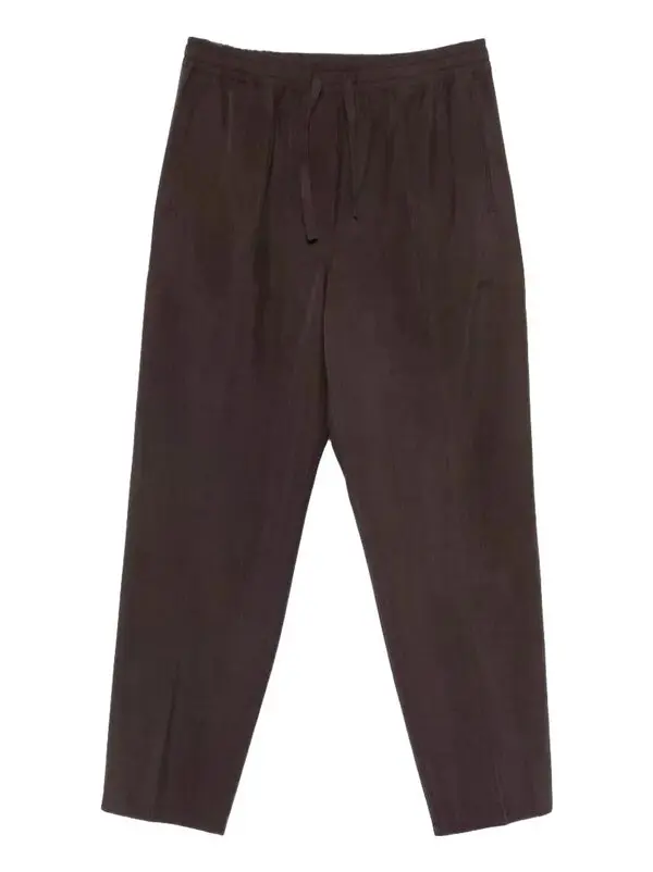 UMIT BENAN Drawstring Waist Trousers - Brown