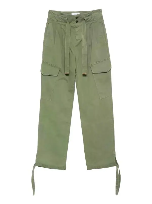 Pinko Tie-waist Cargo Trousers - Green