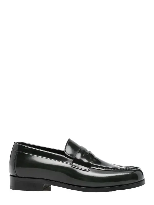 MORGILLO Leather Loafers - Green