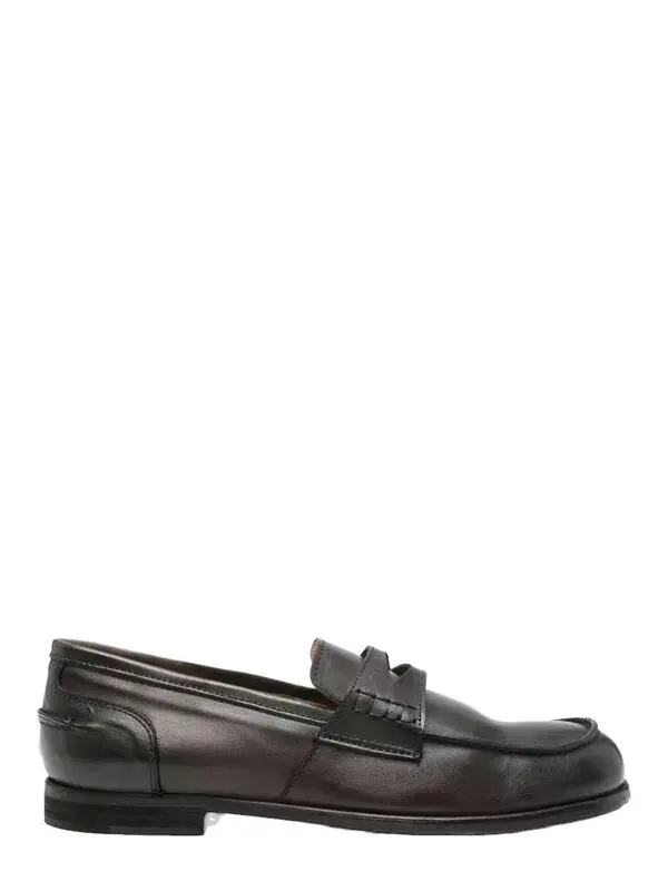 FRATELLI RENNELLA Leather Loafers - Grey