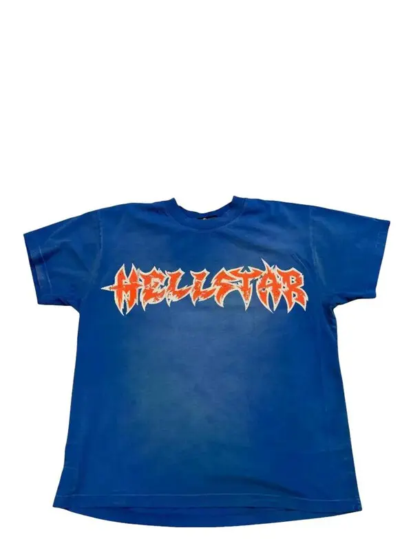 HELLSTAR Logo-print T-shirt - Blue