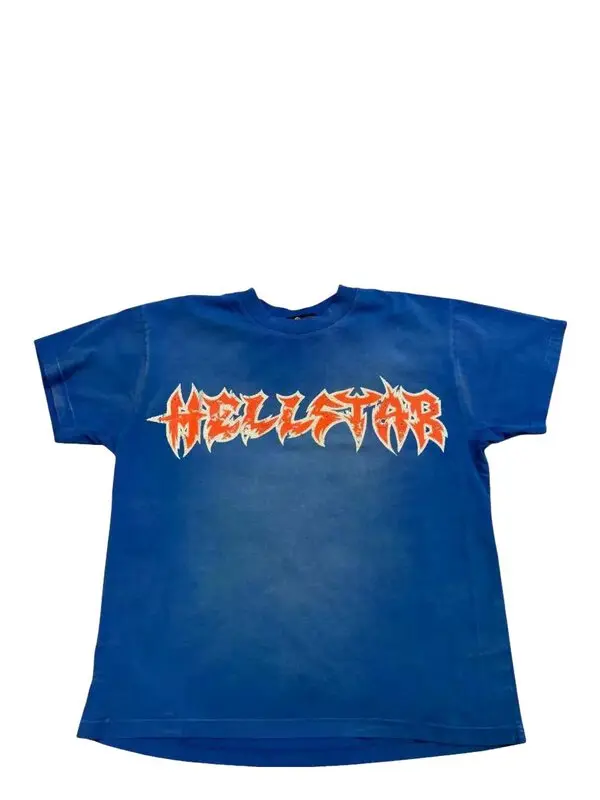 HELLSTAR Logo-print T-shirt - Blue