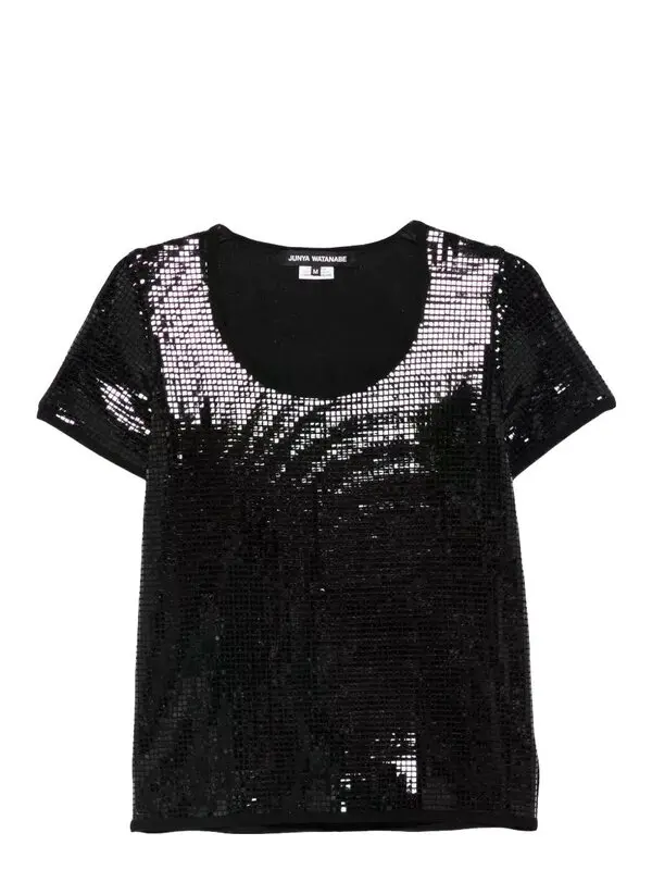 Junya Watanabe Sequin-embellished T-shirt - Black