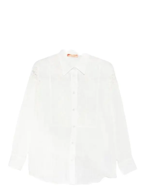 Ermanno Scervino Lace Detail Shirt - White