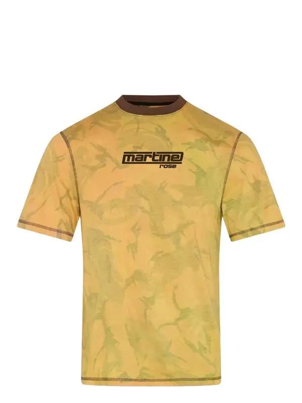 Martine Rose Camouflage-print T-shirt - Yellow