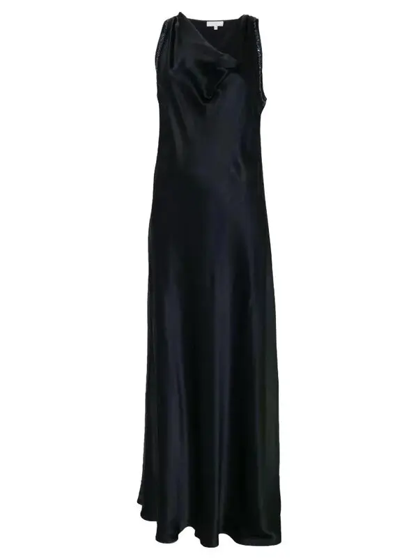 Antonelli Firenze Marcus Embellished Cowl-neck Maxi Dress - Black